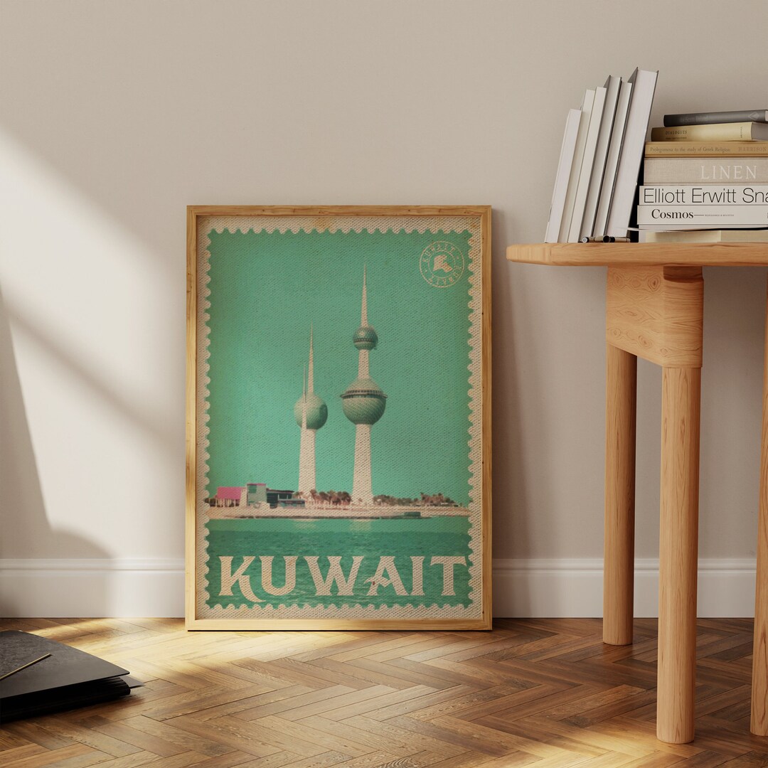 Travel Poster No 5, Kuwait Print, Art Print, Kuwait Wall Art, Wall ...