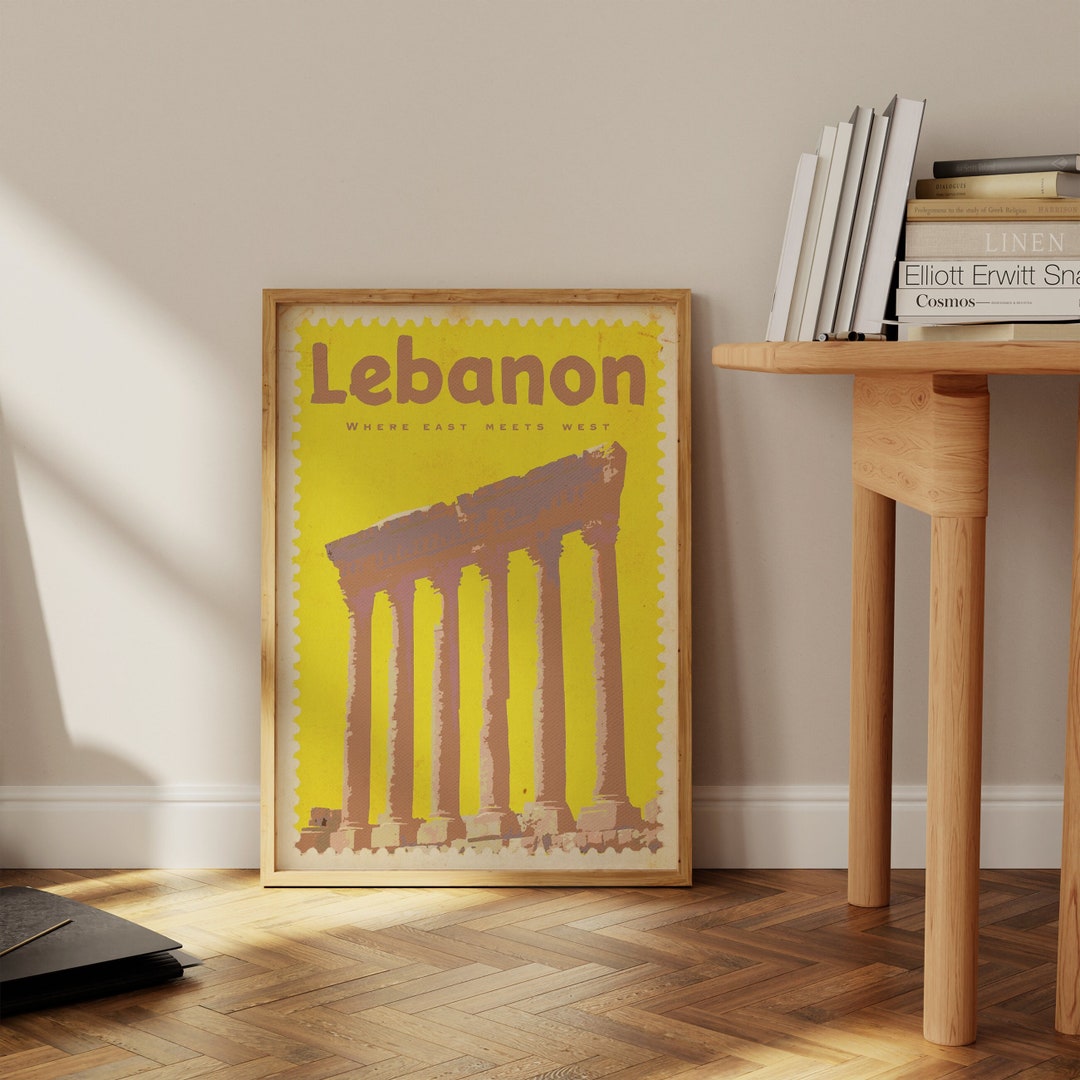 Travel Poster No 6, Lebanon Print, Art Print, Lebanon Wall Art, Wall ...