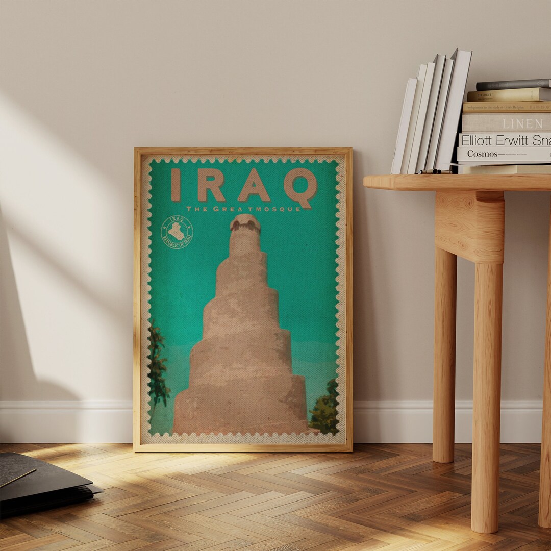 Travel Poster No 4, Iraq Print, Art Print, Iraq Wall Art, Wall Decor ...