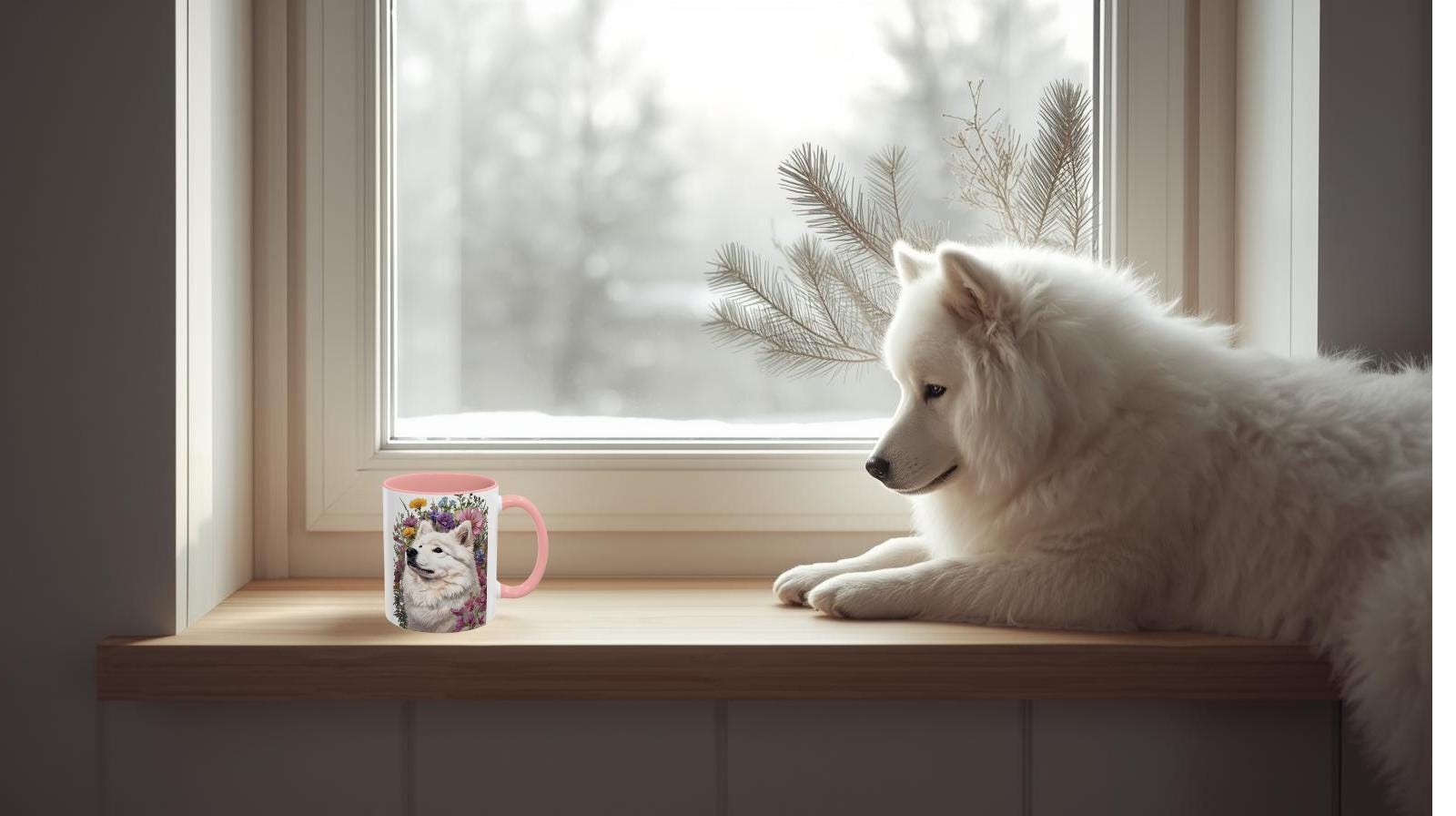 Samoyed Coffee Mug, Unique Dog Lover's Gift, Ceramic Cup, Pet Owner ...