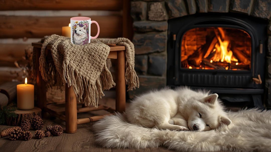 Samoyed Coffee Mug, Unique Dog Lover's Gift, Ceramic Cup, Pet Owner ...