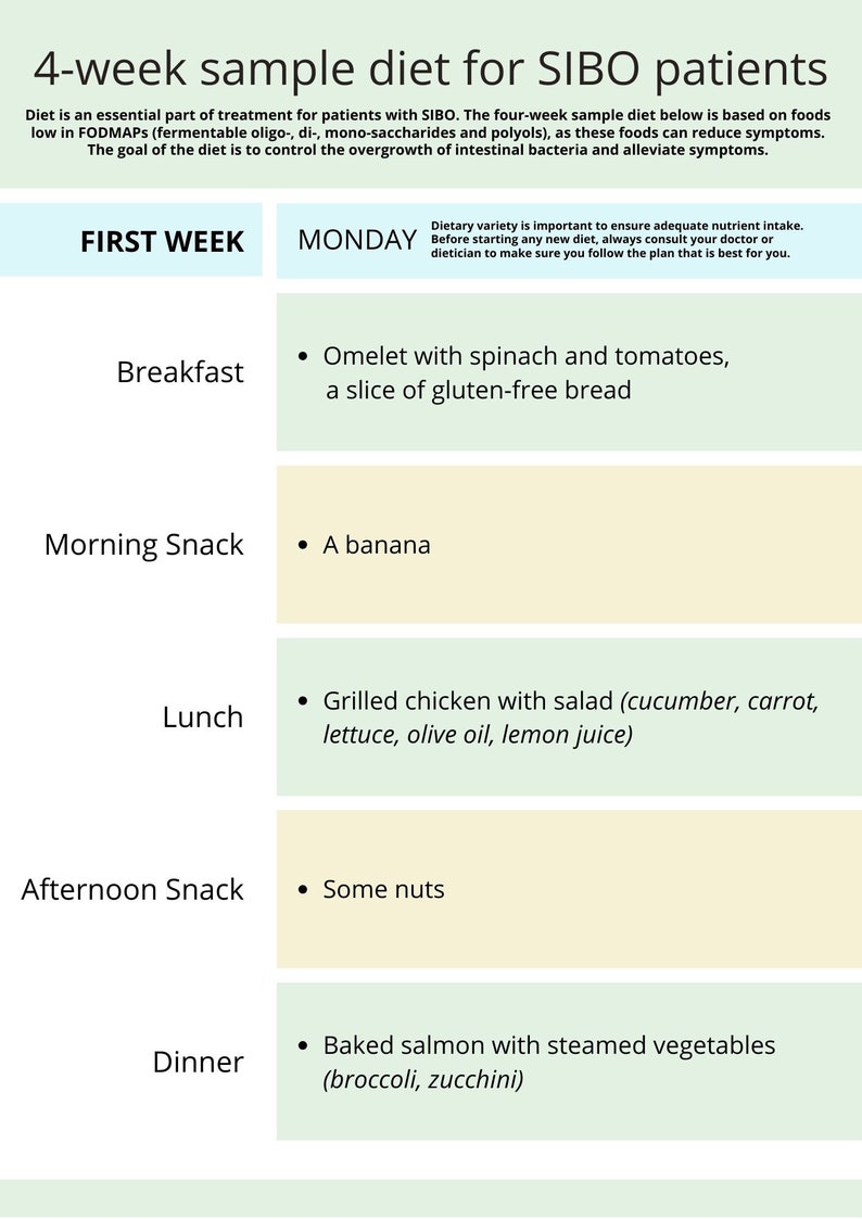 SIBO Diet Low FODMAP Diet Recipes Meal Plan Ecovery Digestive Health ...