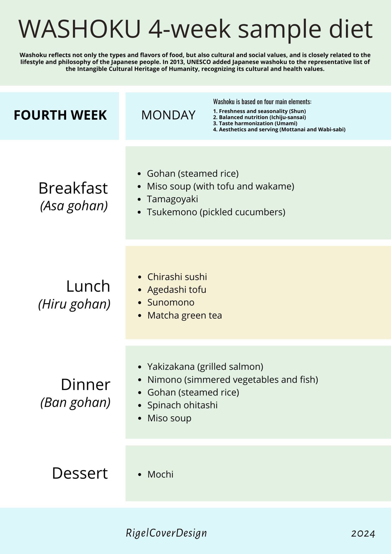 Washoku Diet Healthy Eating Japanese Cuisine 4-week Diet Healthy ...