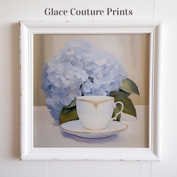 Hydrangea Tea Cup - Etsy