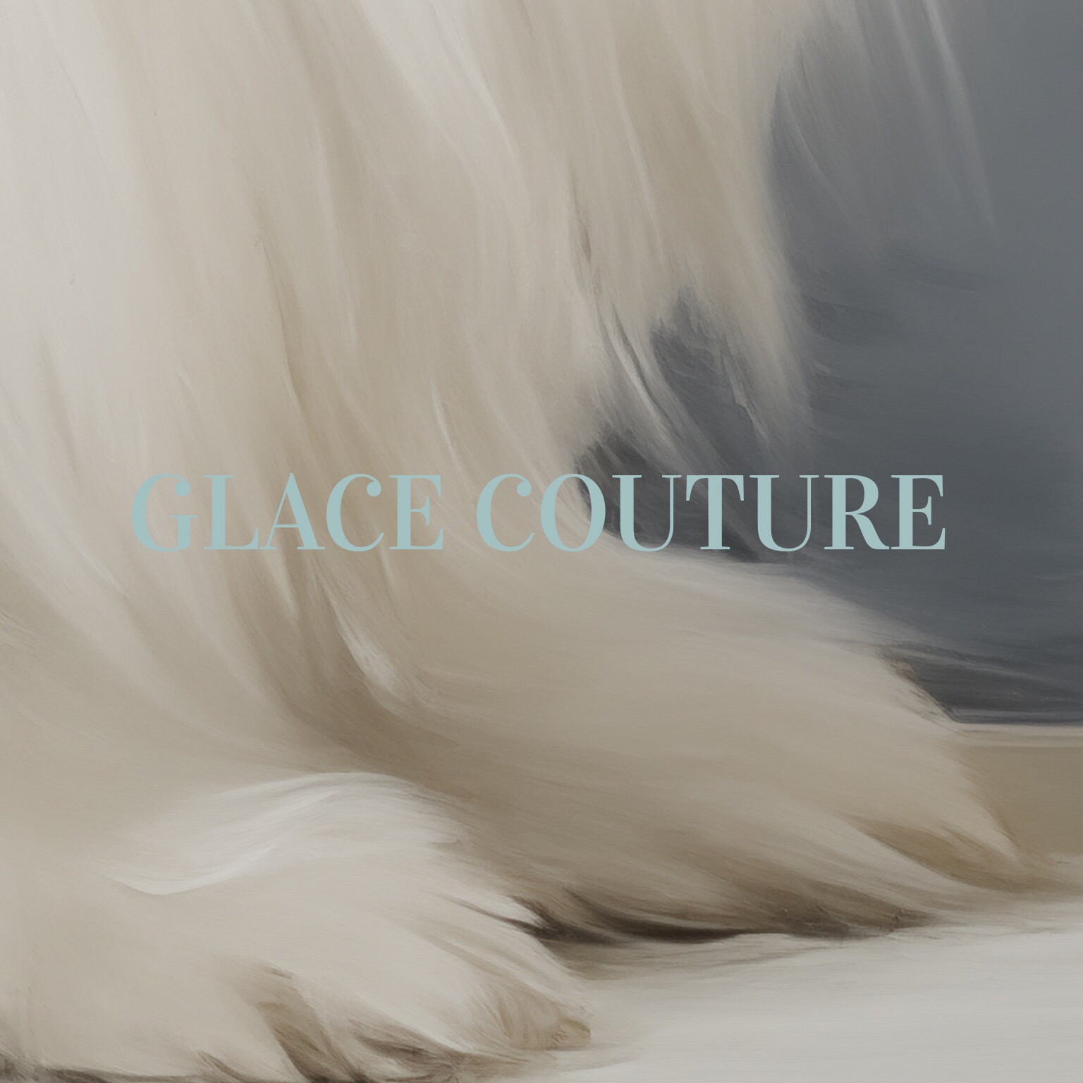 Fluffy White Bunny Rabbit Dusty Blue | Easter Art | Digital Download ...