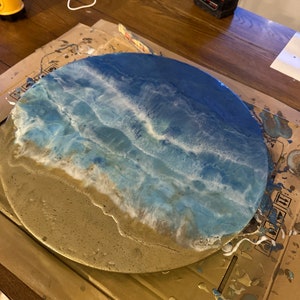Epoxy Beach Scene Lazy Susan - Etsy