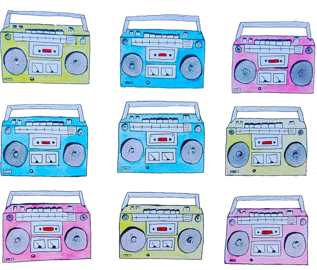 1980s Watercolour Print - Etsy