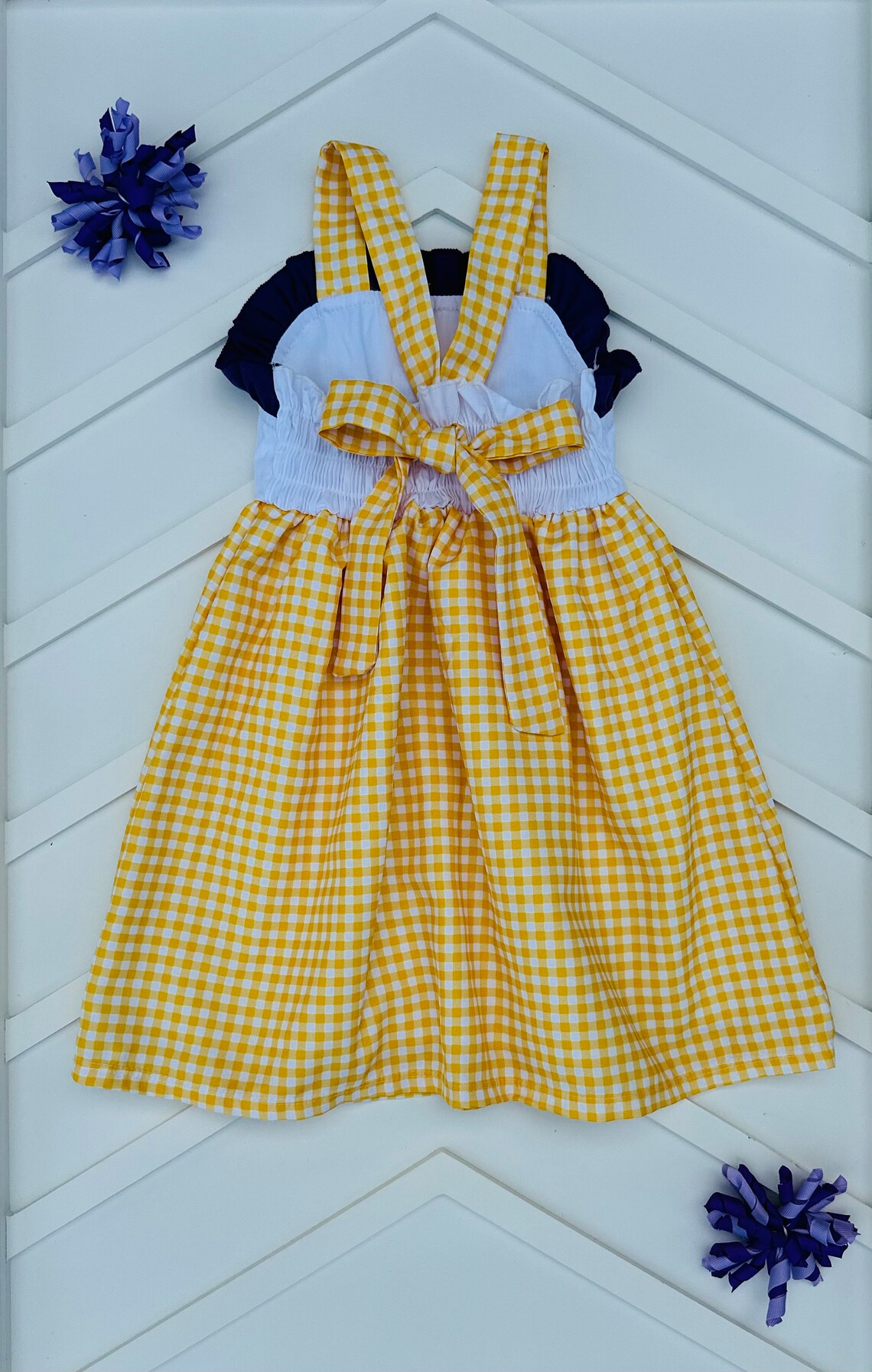 LSU Toddler Girl Embroidered Dress Purple and Yellow Geaux Tigers ...