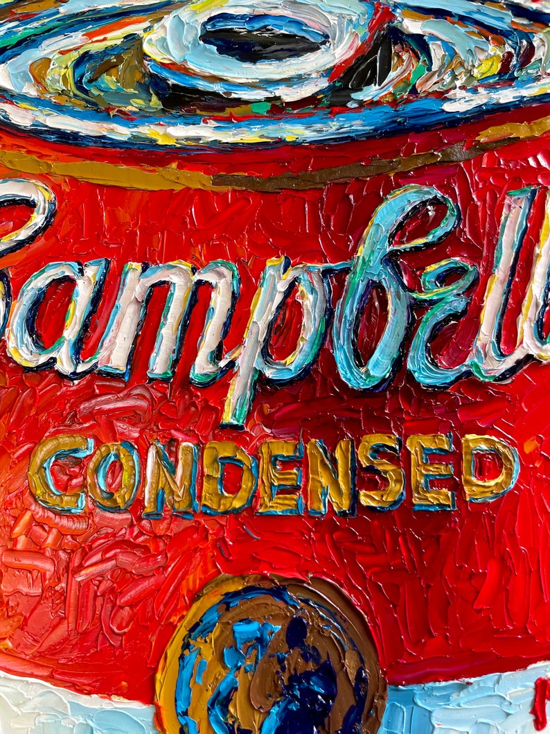 Campbells Soup Can Oil Painting Art Print - Etsy