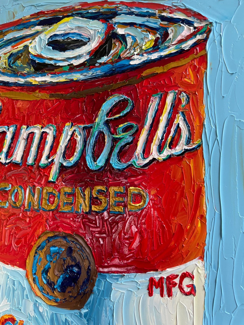 Campbells Soup Can Oil Painting Art Print - Etsy