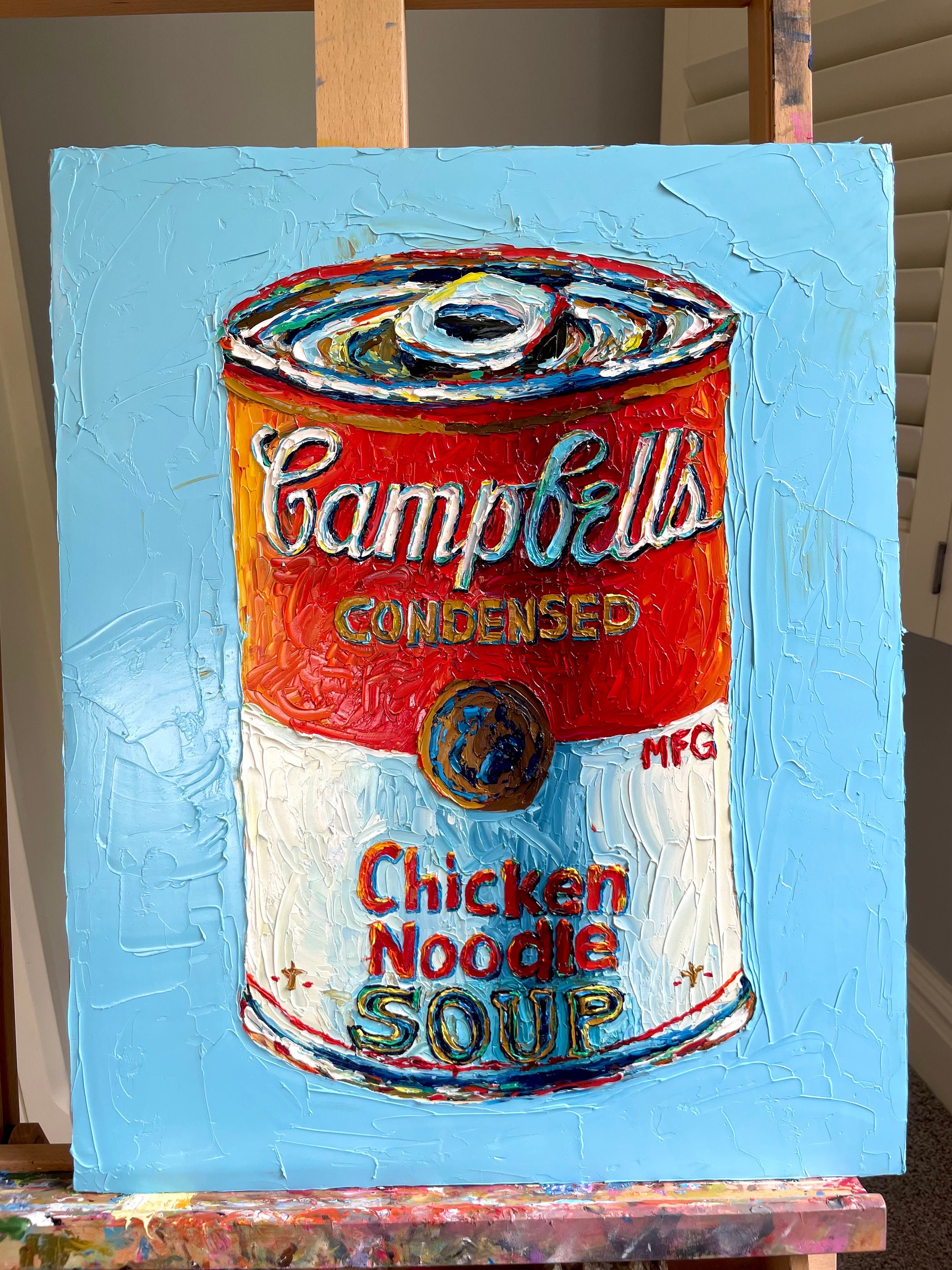 Campbells Soup Can Oil Painting Art Print - Etsy