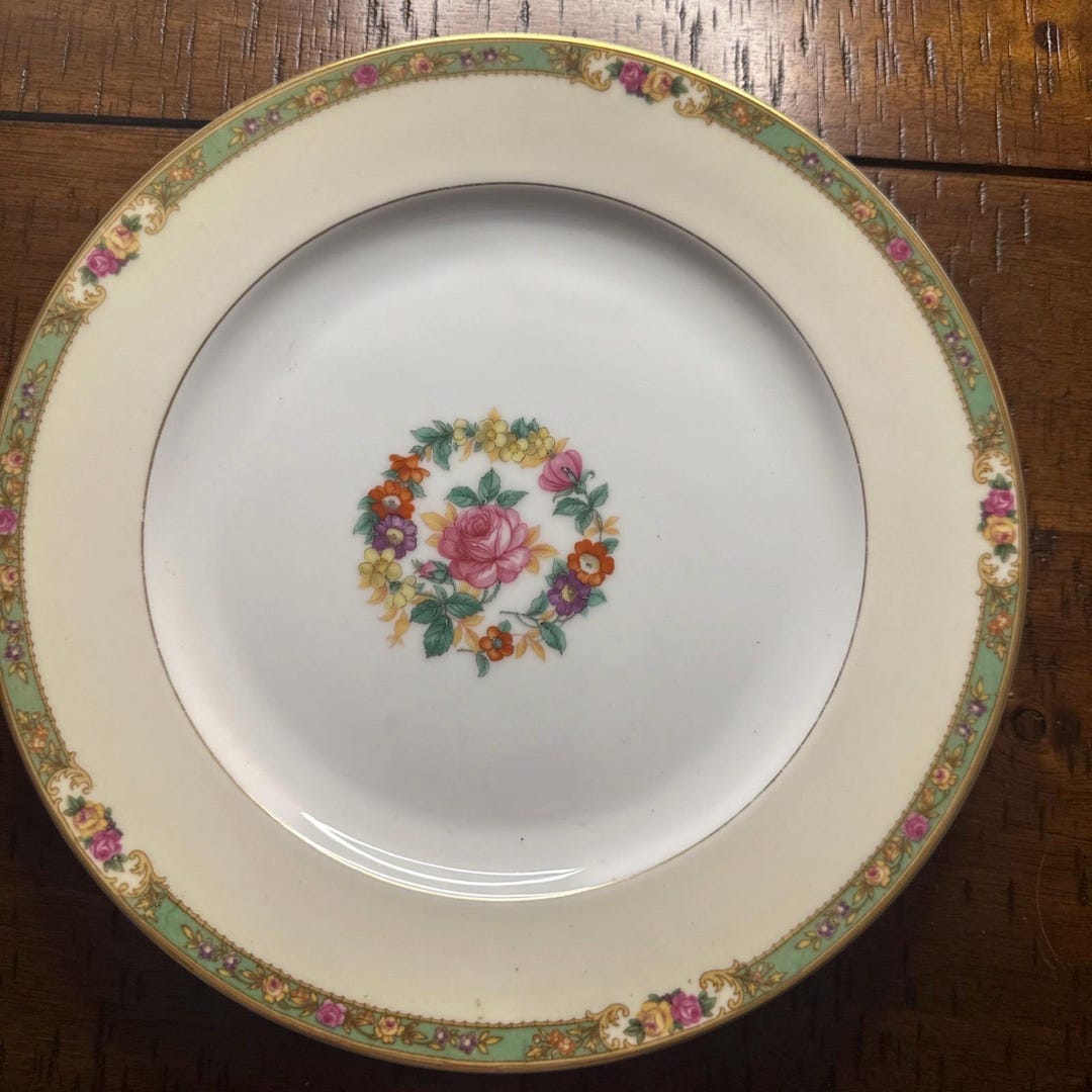 Antique KPM China ROSEDALE 27469 Pattern # 27468 2 Dinner Plates - Etsy