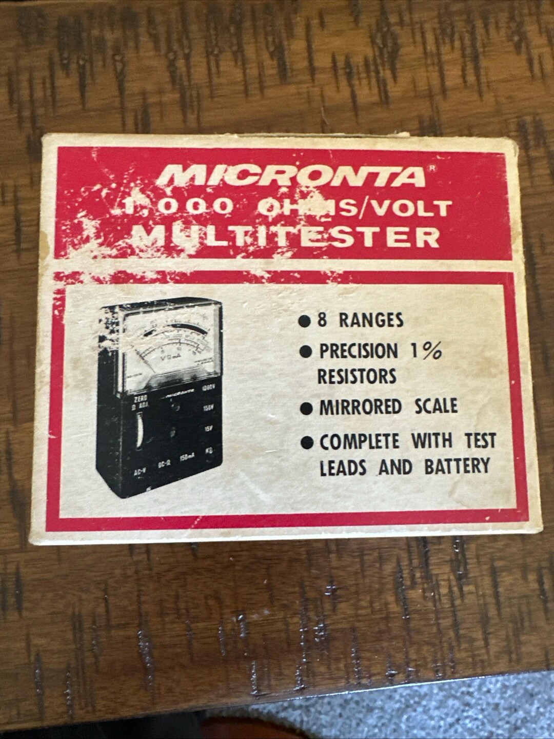 Vintage Radio Shack Tandy Micronta 1000 OHMS/VOLT Multitester 22-027A ...