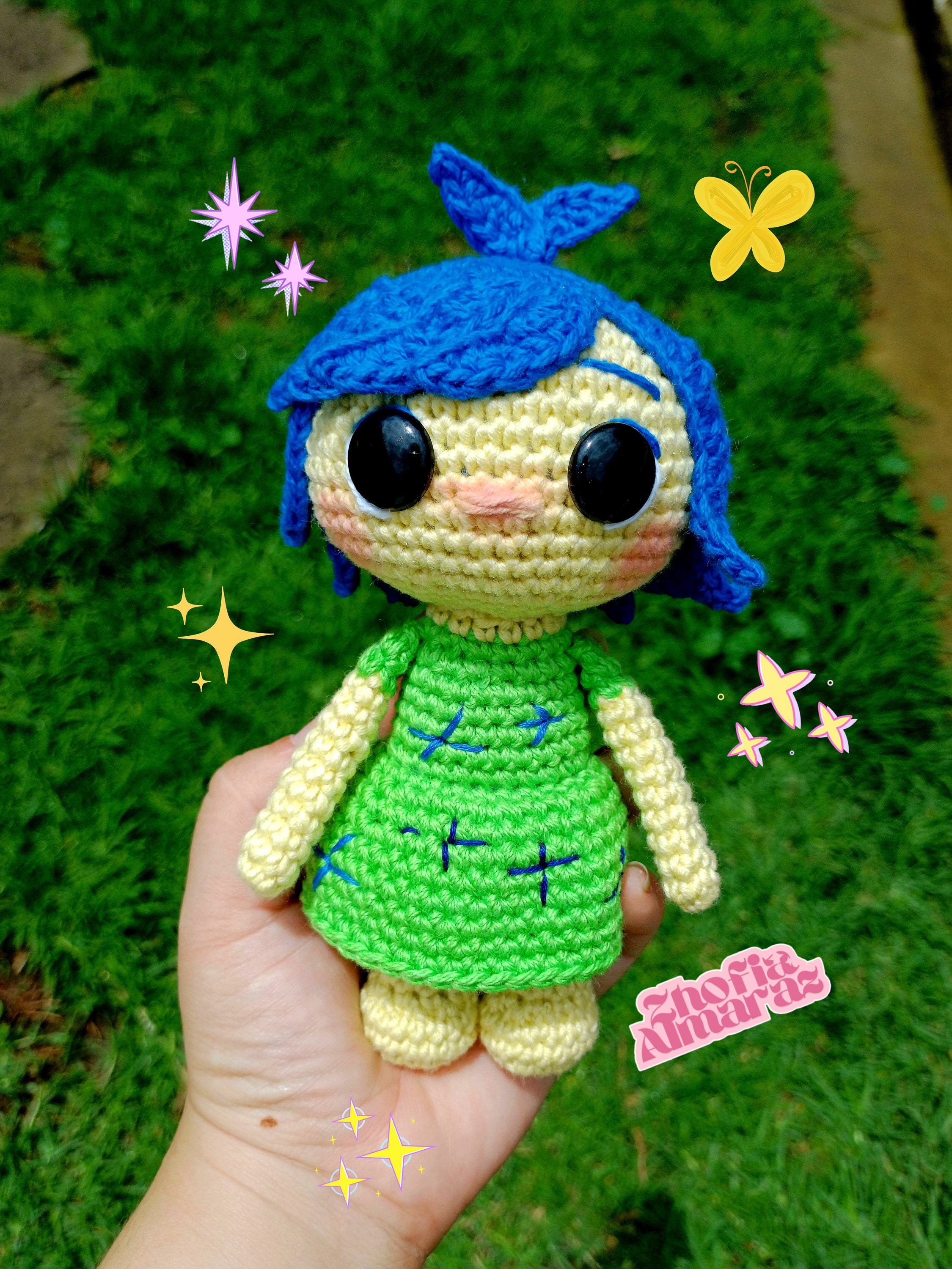 Joy Inside Out AMIGURUMI INSPIRED Crochet Pattern - Etsy