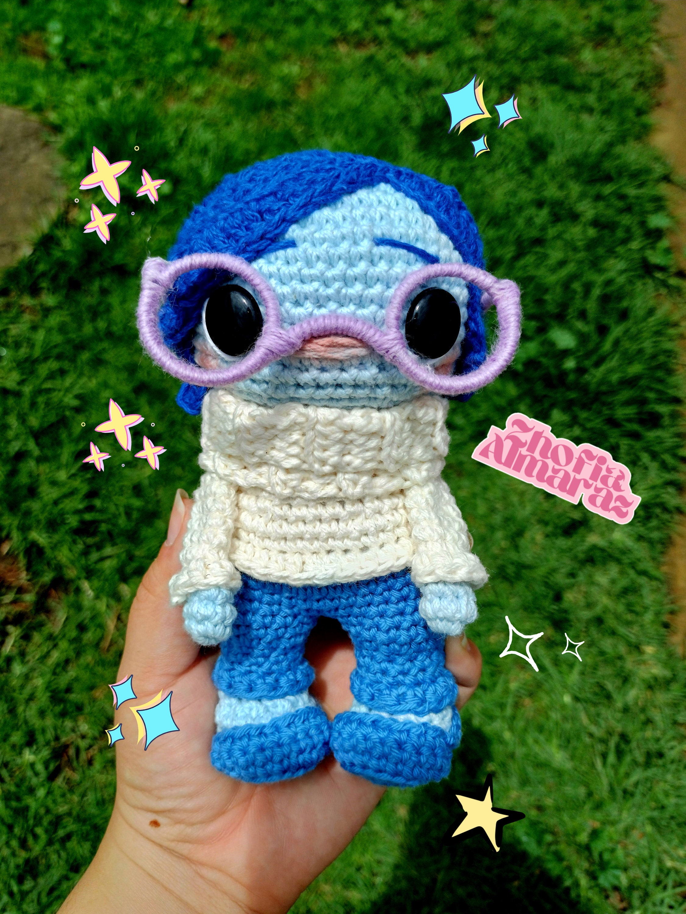 Joy/ Sadness Bundle Inside Out AMIGURUMI INSPIRED Crochet Pattern - Etsy