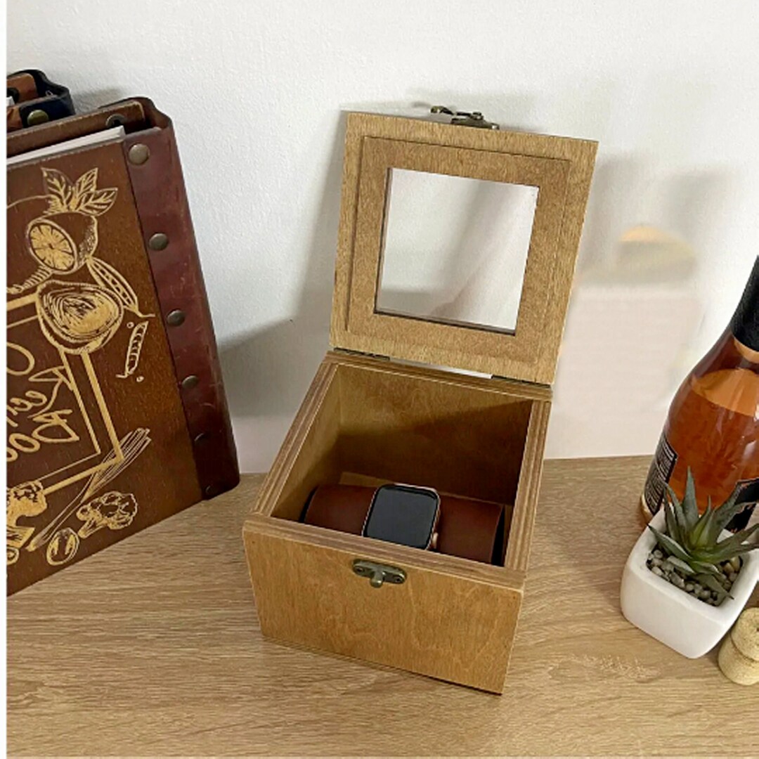 Casket Box for Watches Wooden Box Watch Box With Engraving Casket Mens ...