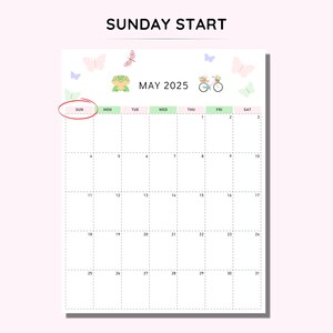 2025 Printable Monthly Calendar Portrait Monthly Planner With Photos ...