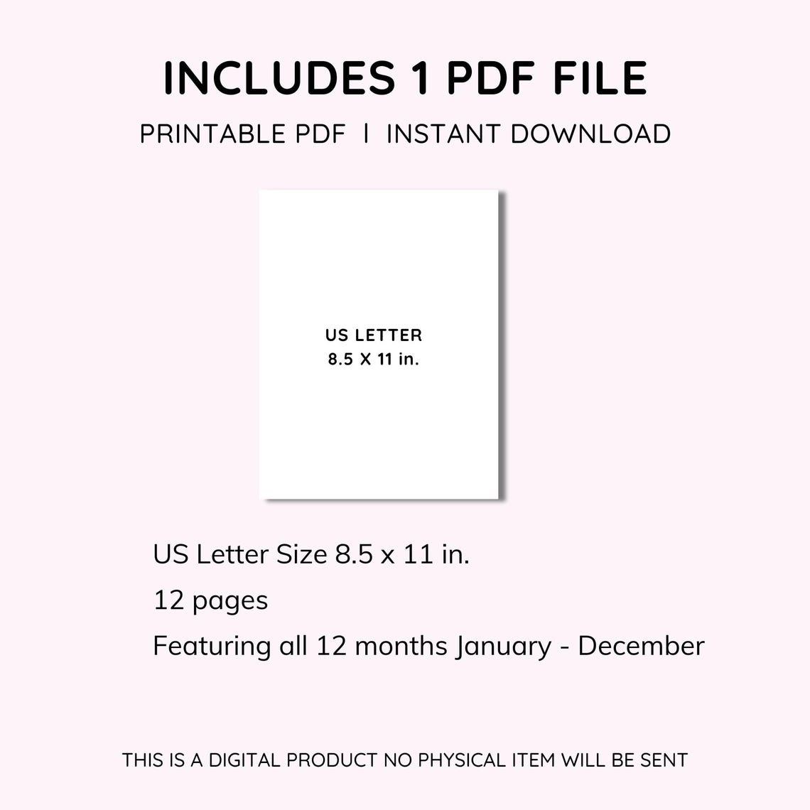 2025 Printable Monthly Calendar Portrait Monthly Planner With Photos ...