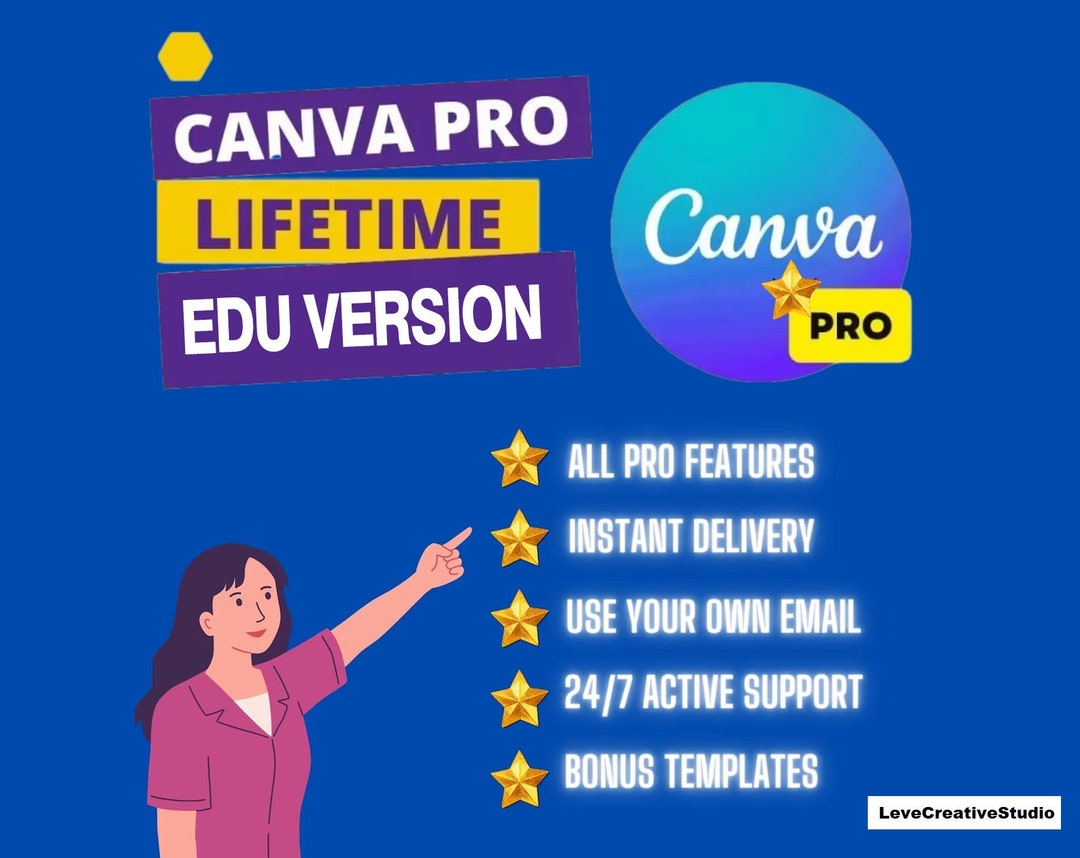CANVA PRO LIFETIME Online Graphic Design Tool Unlock All Pro Features ...