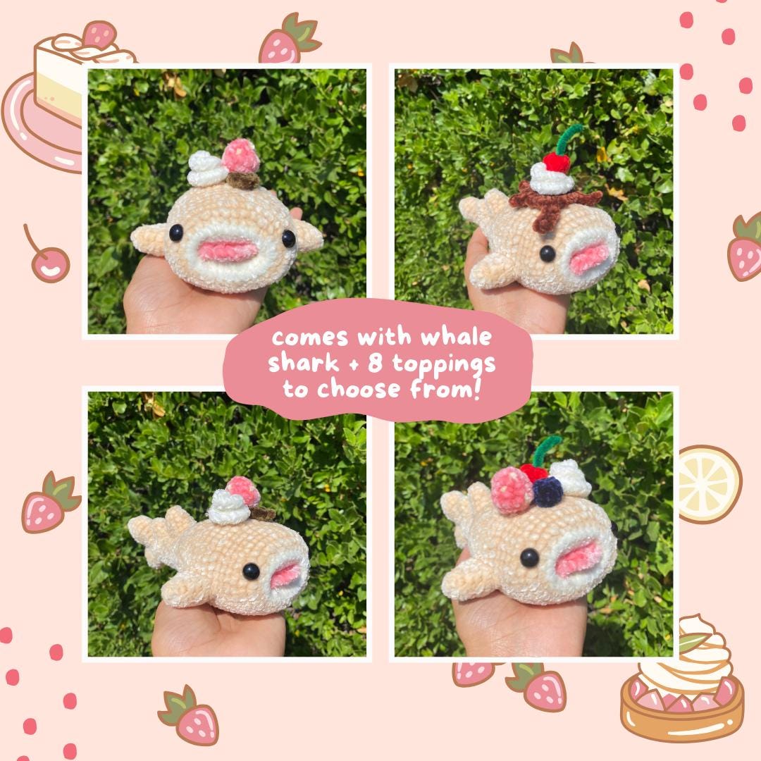 Pastry Whale Shark Crochet Pattern - Amigurumi - Etsy