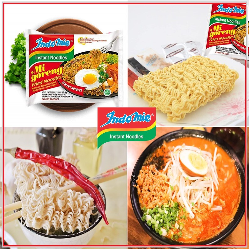 Indmie Mi Goreng Variety 5 Combo Instant Noodle original/hot & Spicy ...
