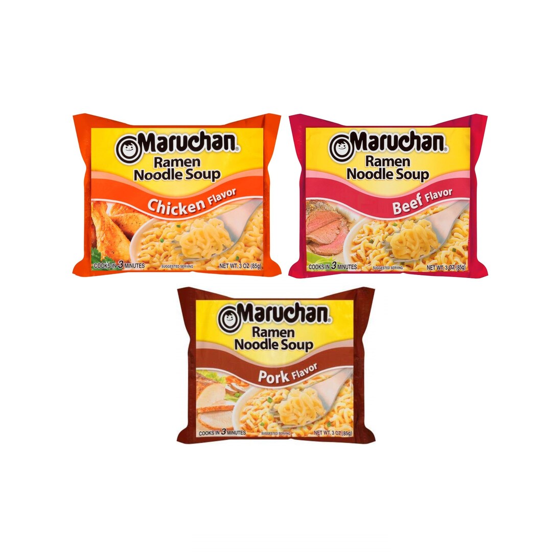 Maruchan Noodle Pack Variety Collection 4 Packs/flavors Beef85g ...