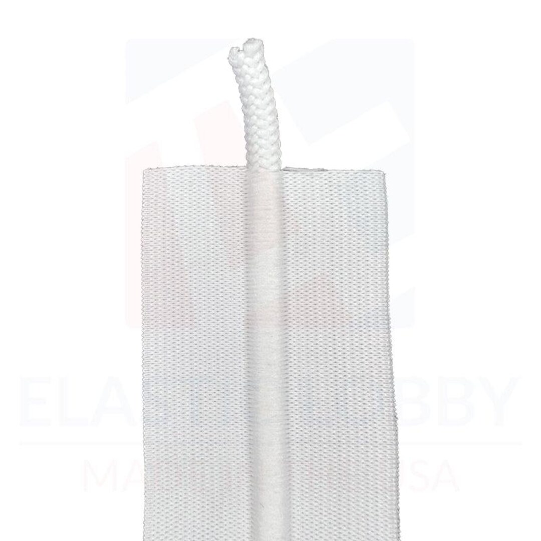 2" (51mm) White Drawcord Elastic - US Made - Etsy