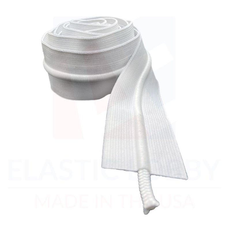 2 51mm White Drawcord Elastic US Made - Etsy