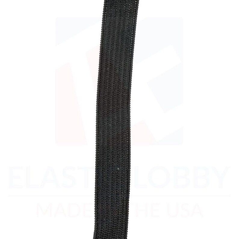 1/2 13mm Heavy Black Knitted Elastic US Made - Etsy