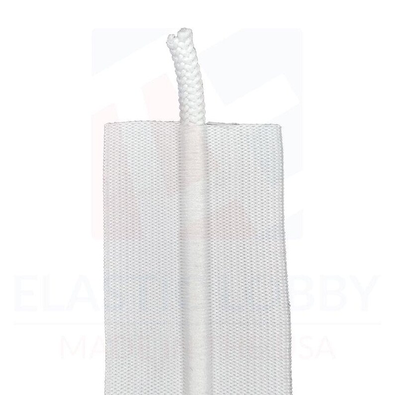 2 51mm White Drawcord Elastic US Made - Etsy
