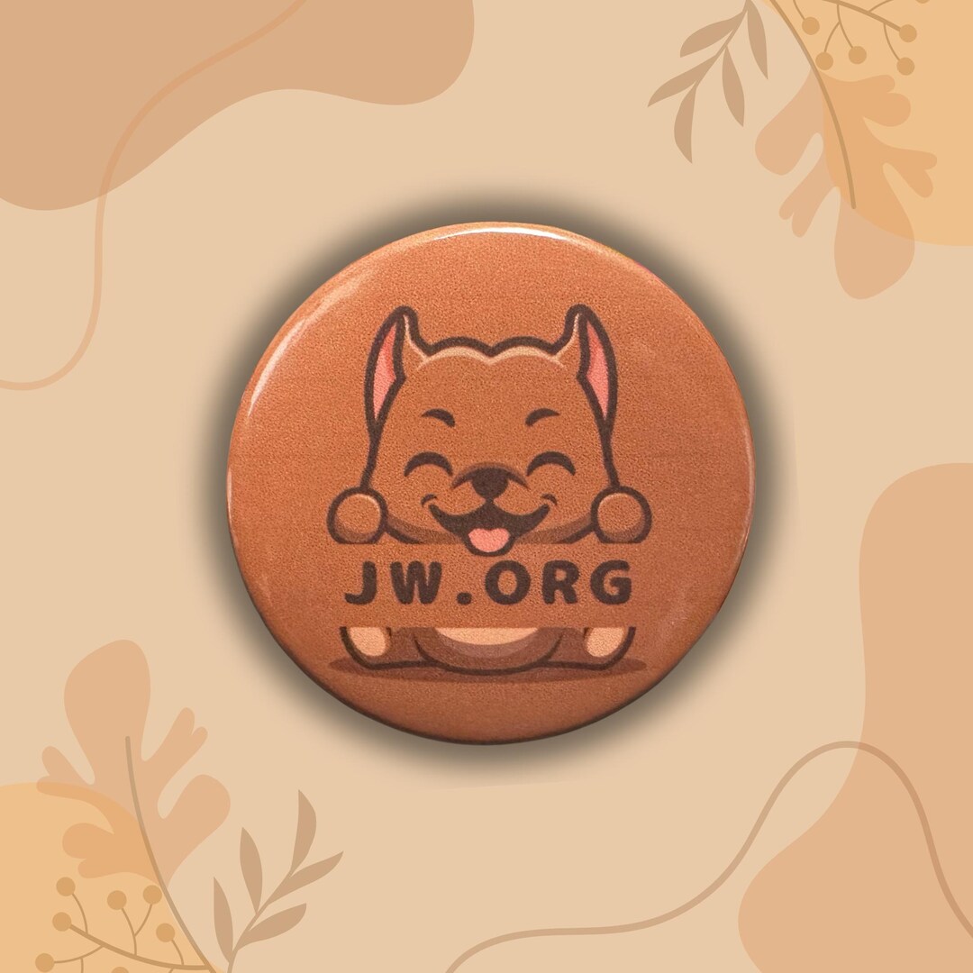 Jw.org Pitbull Button | Ministry Gift, Animal Collection - Etsy