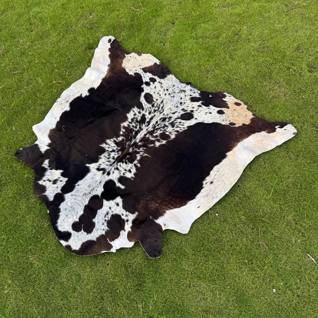 Luxury Tricolor Cowhide Rug | Natural Real Cow Skin Carpet | Brazilian ...