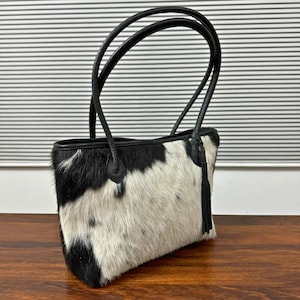 Cowhide Tote Bag, Real Cowhide Hair on Bag Natural Hair on Cowhide ...