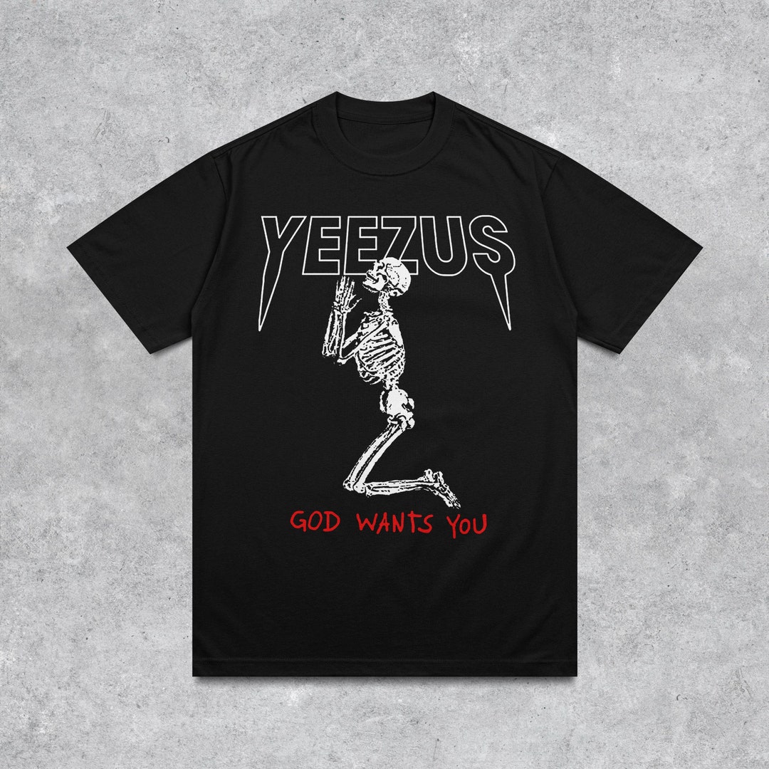 Yeezus Kanye West Graphic T-shirt Vintage Rap Tee Yeezus Concert T ...