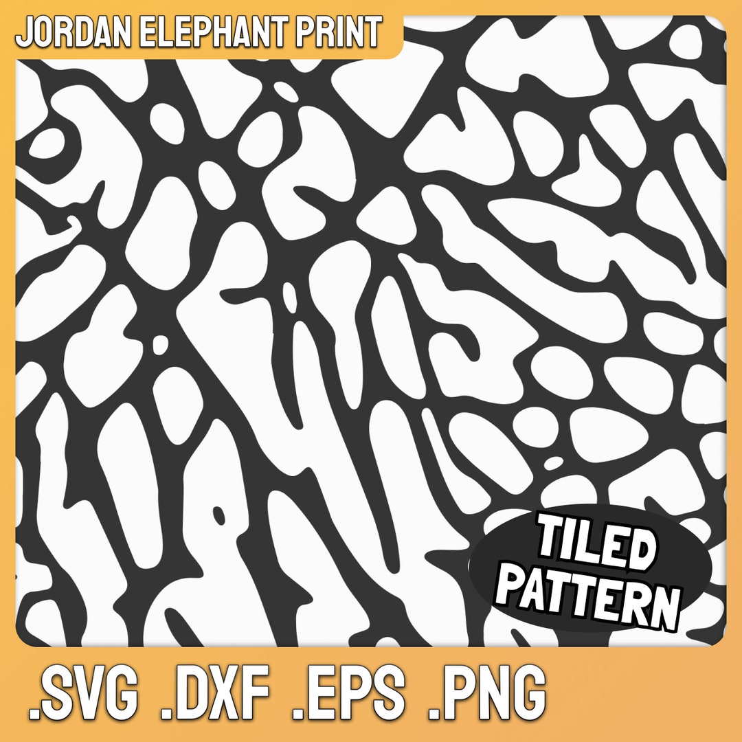 Jordan Elephant Print SVG File Sneaker Design Template Shoe Graphic ...