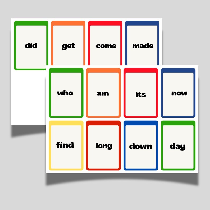 Fry Sight Word Flashcards: Printable Reading Practice for Kids (PDF ...