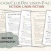 Book Club Discussion Bundle | Fiction Discussion Guide | Non-fiction ...