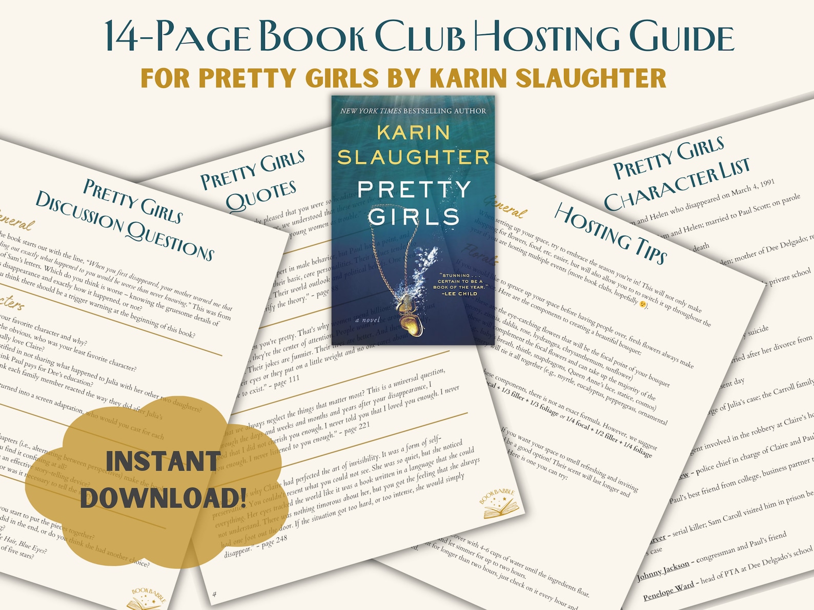 Pretty Girls Book Club Hosting and Discussion Guide | Printable Guide ...