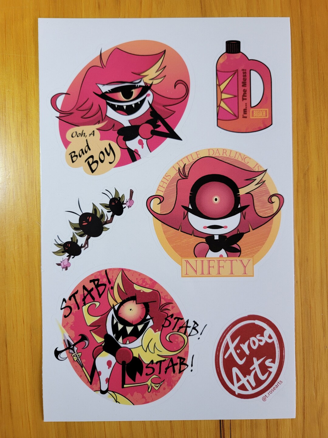 Niffty Hazbin Hotel Stickers - Etsy
