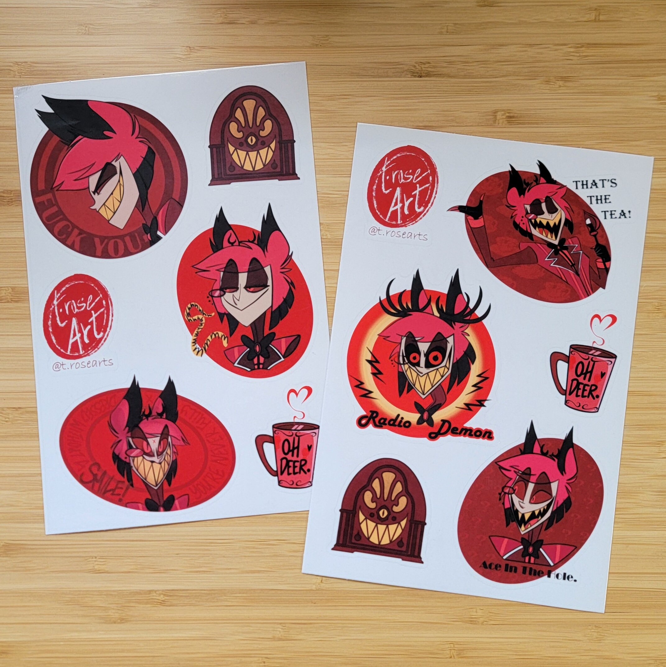 Alastor Hazbin Hotel Stickers - Etsy