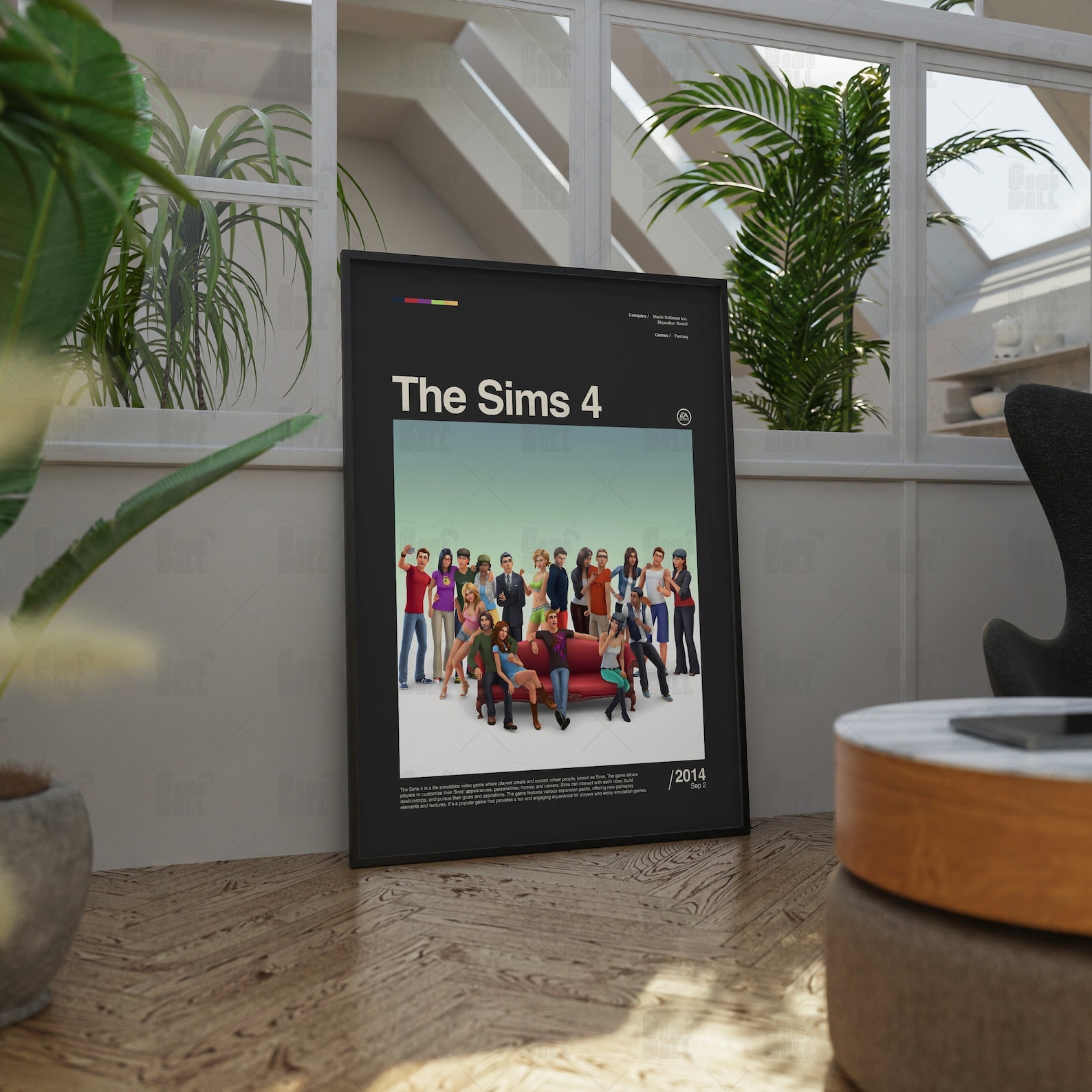 The Sims 4 Poster, Gaming Room Poster, Gaming Wall Poster, Gaming Print ...