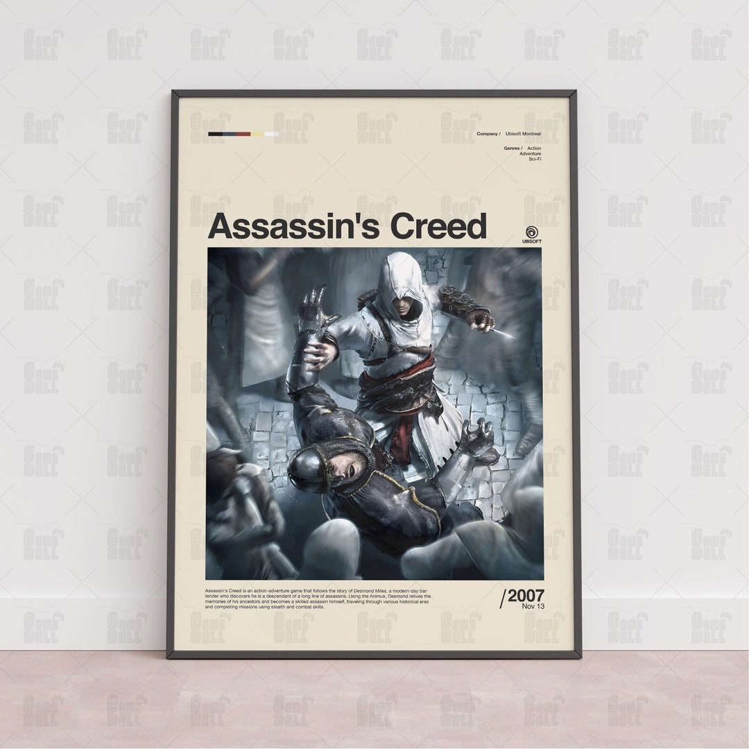 Assassin's Creed Poster, Gaming Room Poster, Gaming Wall Poster, Gaming ...