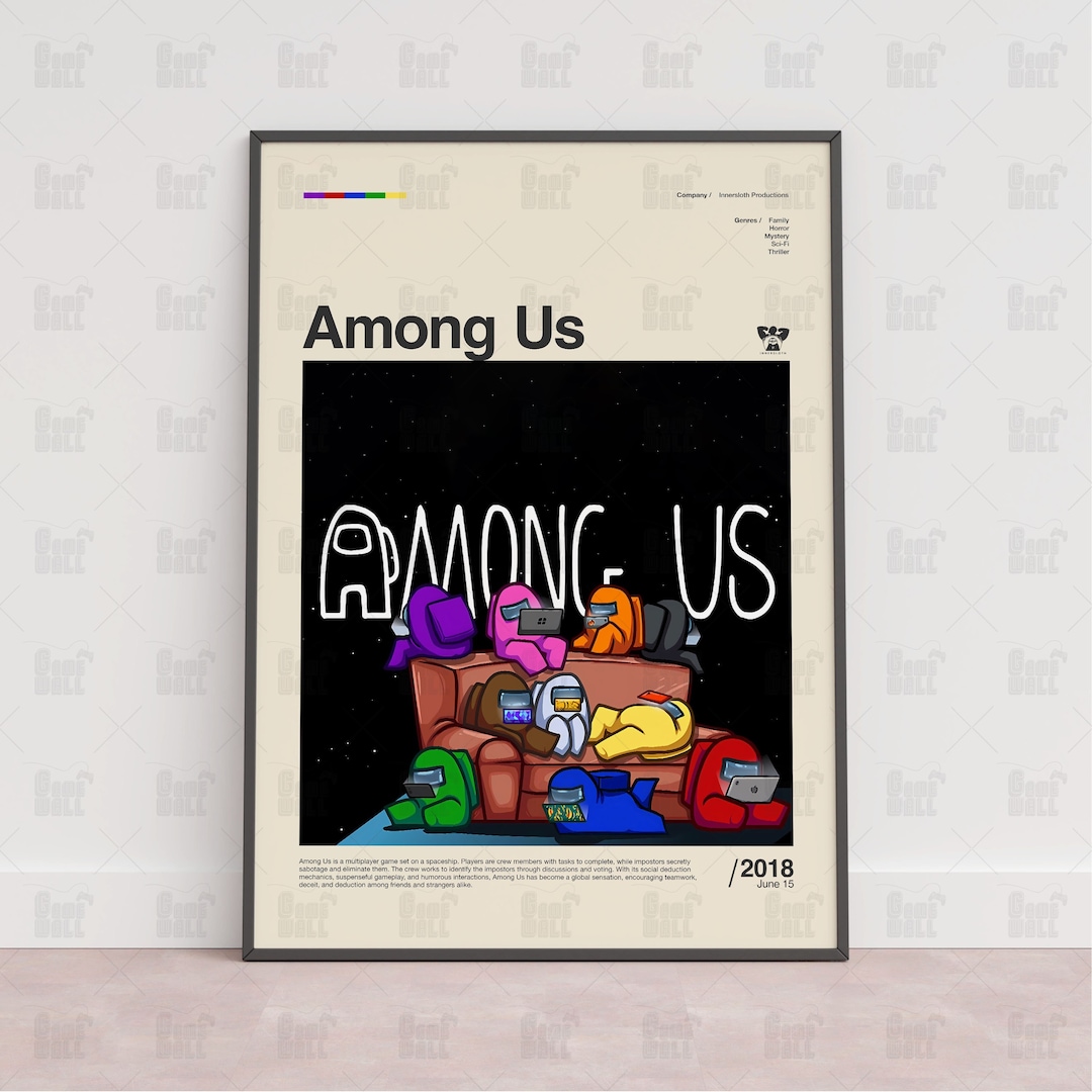 Among Us Poster, Gaming Room Poster, Gaming Wall Poster, Gaming Print ...