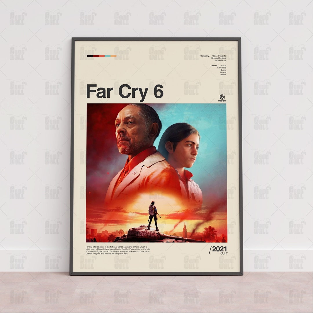 Far Cry 6 Poster, Gaming Room Poster, Gaming Wall Poster, Gaming Print ...