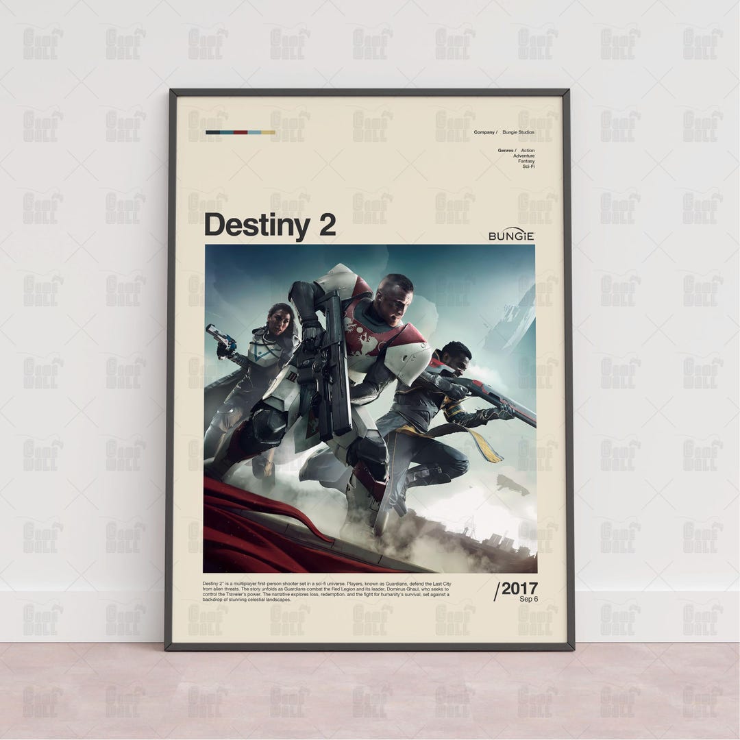 Destiny 2 Poster, Gaming Room Poster, Gaming Wall Poster, Gaming Print ...