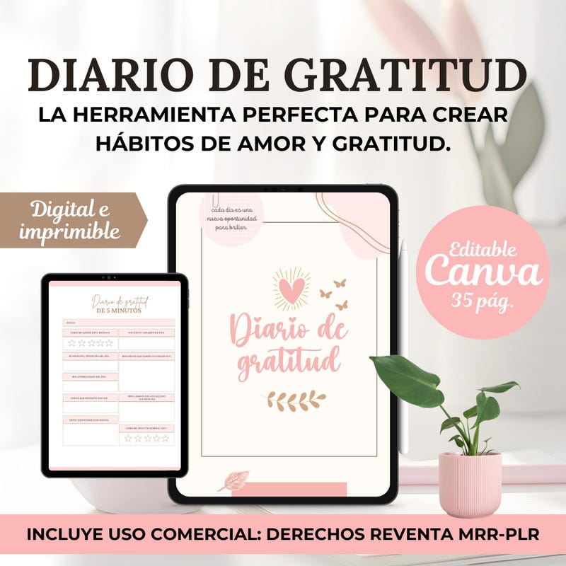 Spanish Diario Gratitude - Etsy