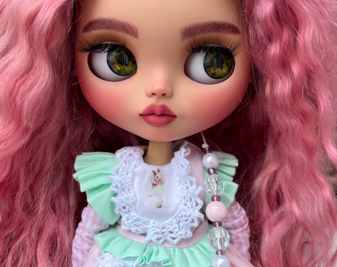 Miss Pink Rose. Custom Blythe Doll. Handmade Product. OOAK Doll. TBL ...