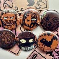 Inscryption Glow-in-the-dark Hard Enamel Pins - P03, Leshy, Grimora ...