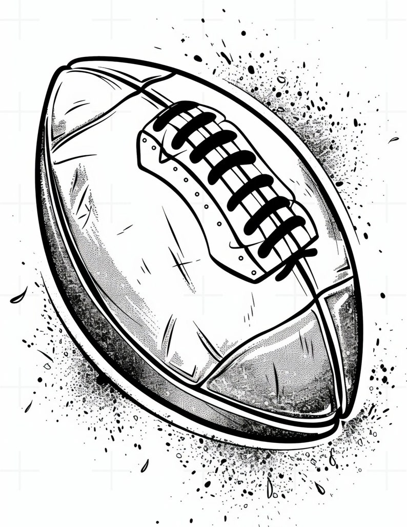 American Football Coloring Pages Printable Sports Activity for Kids and ...