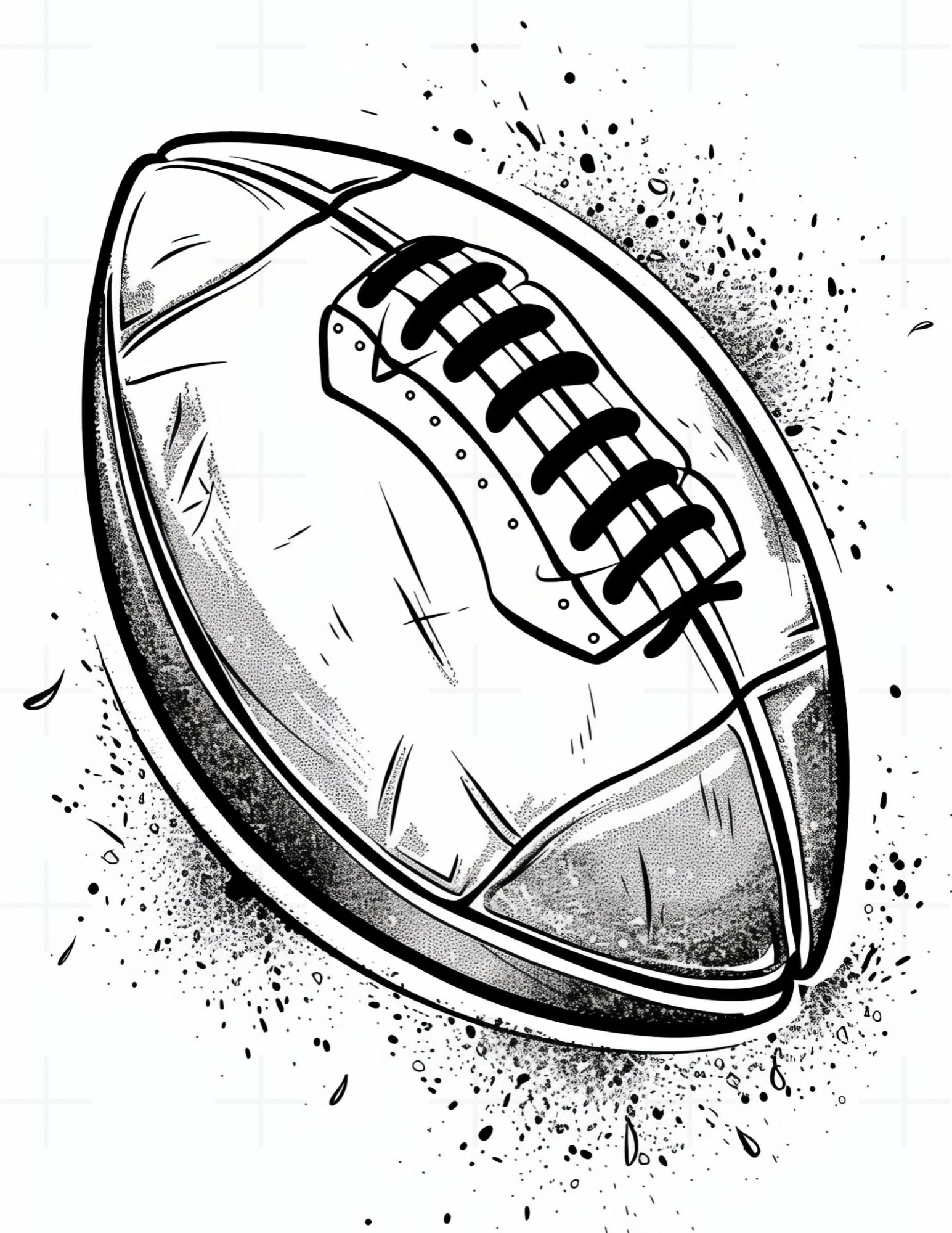 American Football Coloring Pages Printable Sports Activity for Kids and ...